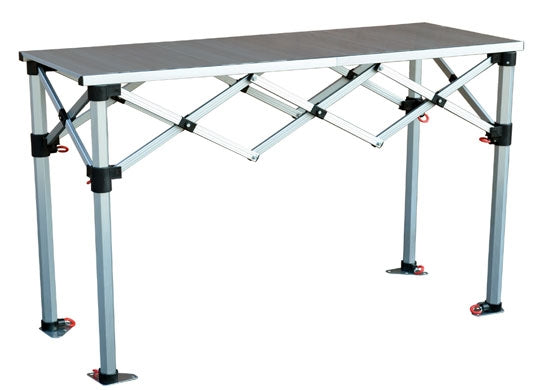 Extreme 40 1.4m Aluminium Concertina Table | Strong Working Platform ...